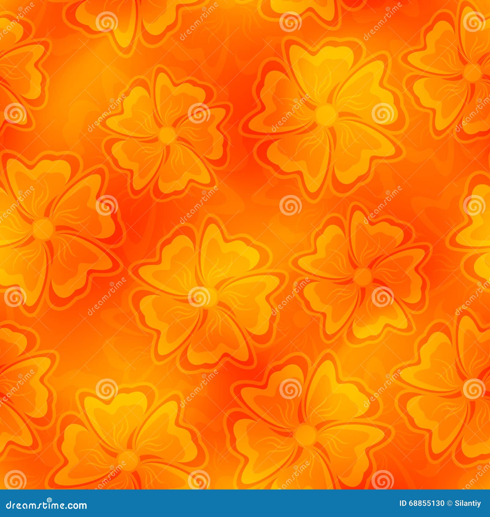 Seamless flower backdrop stock vector. Illustration of wallpaper - 68855130