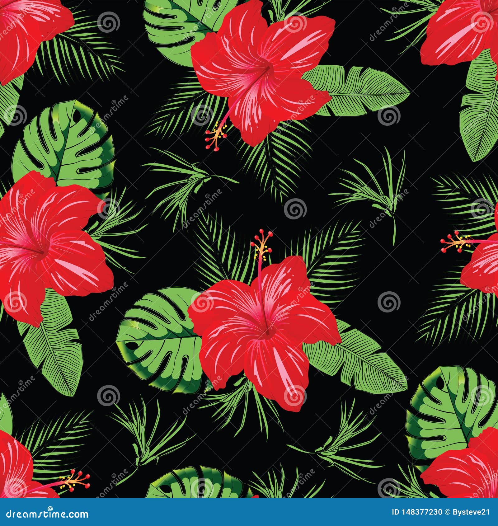 Seamless Flower Leaves Pattern Small Leaf Design Stock Vector ...