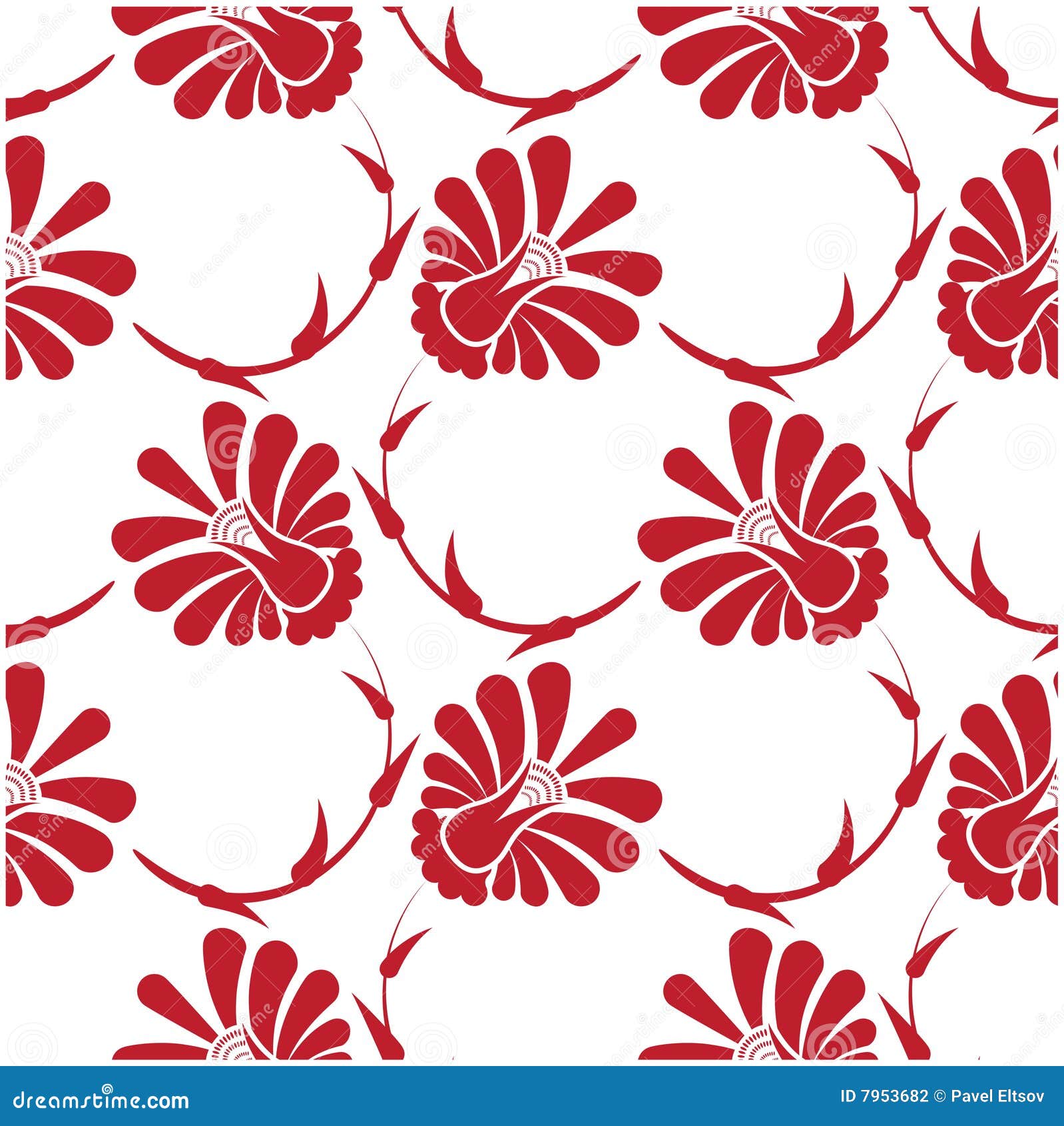 Seamless flower patten stock vector. Illustration of spring - 7953682