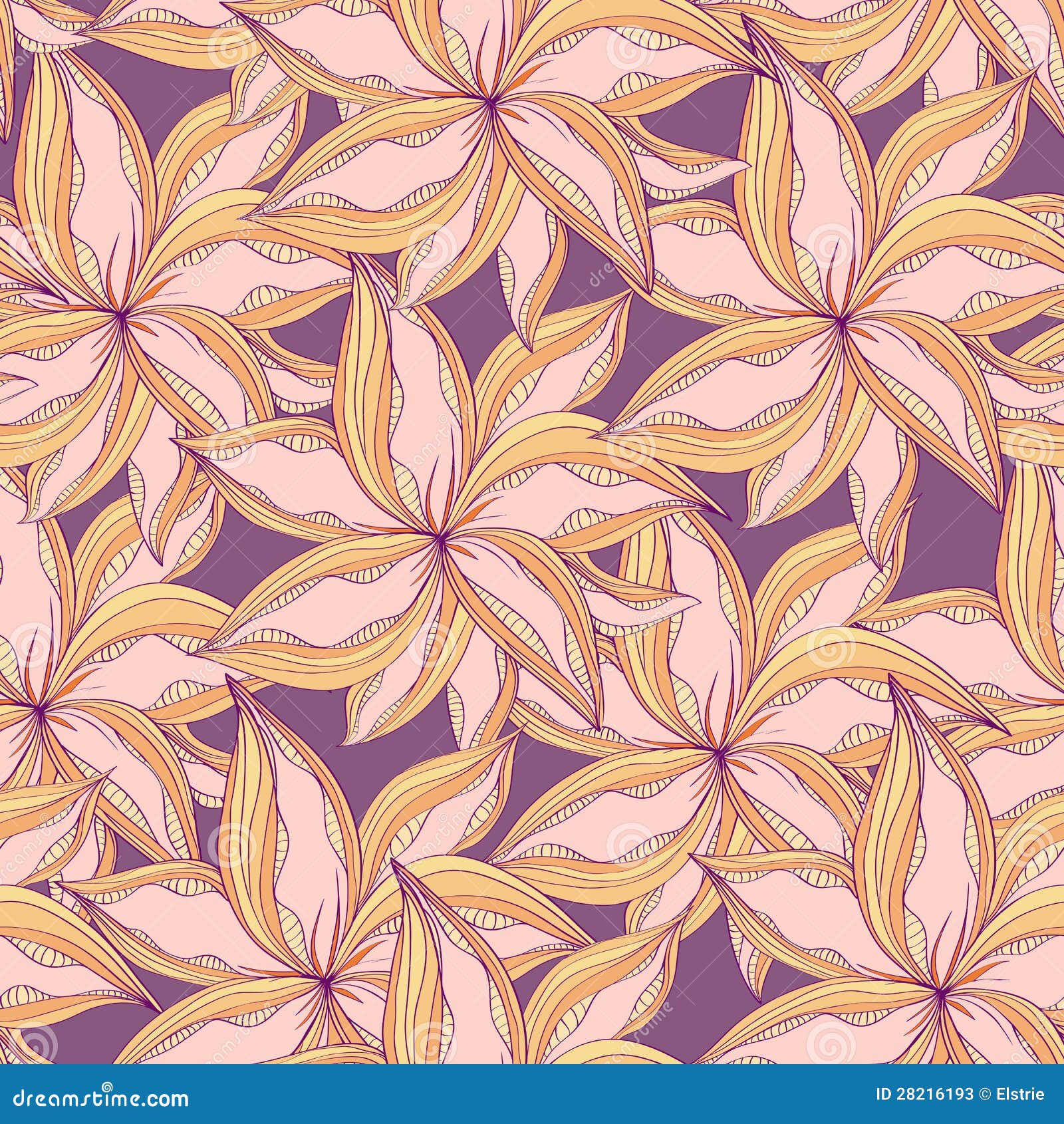 Seamless flower pattern stock illustration. Illustration of design ...