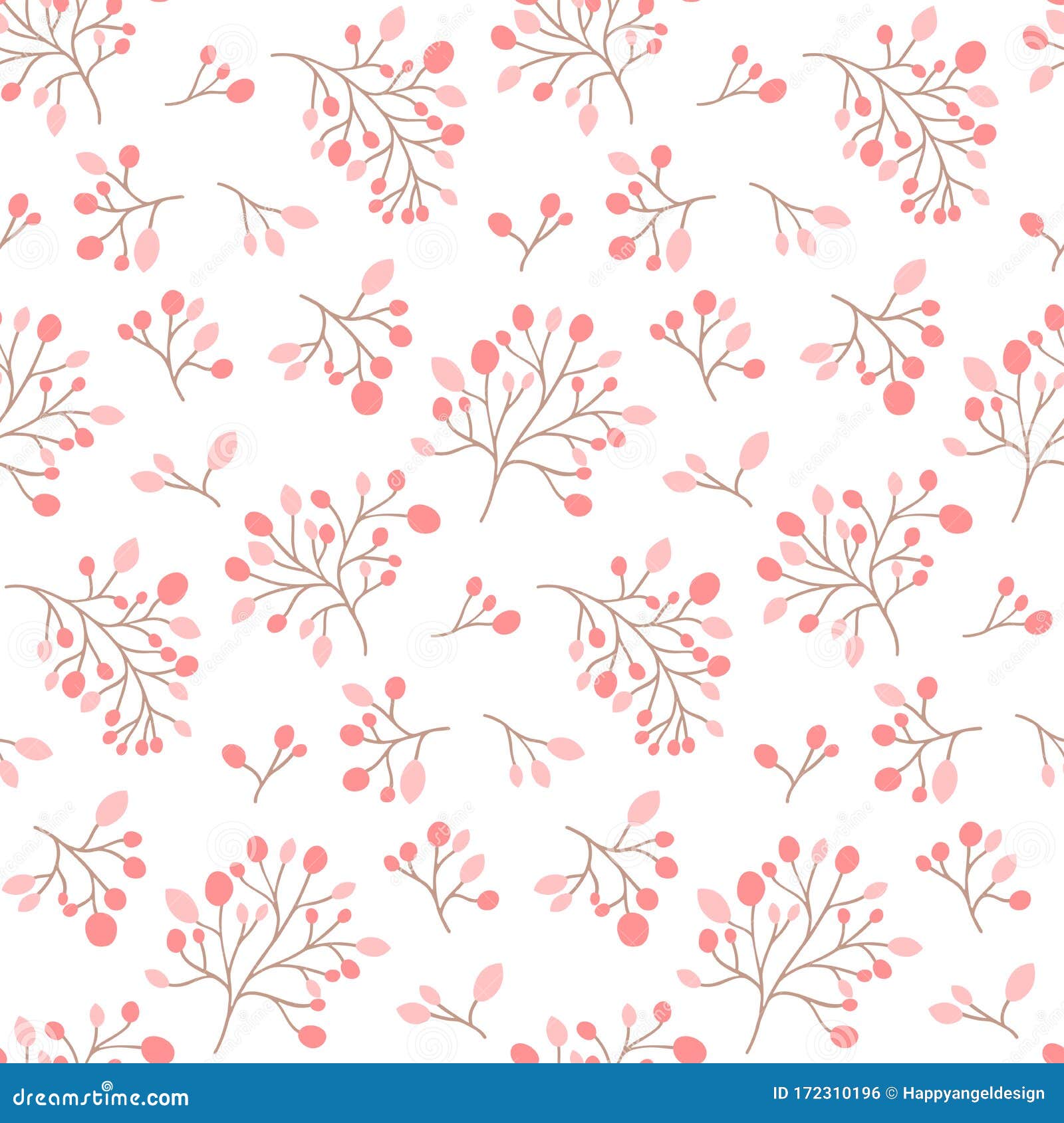 Seamless Flower Pattern, Cute Floral Background, Vector Illustration ...
