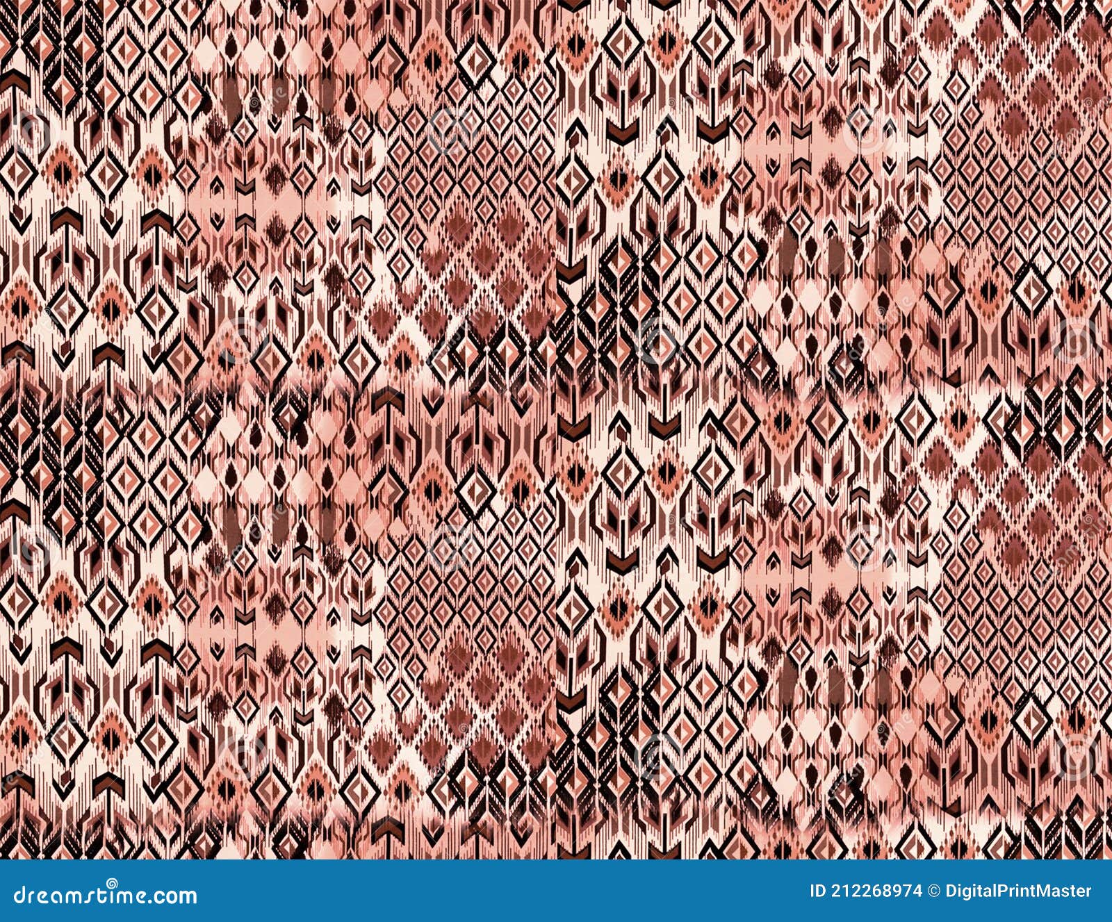Pattern Design of Digital Print Garment Stock Illustration ...