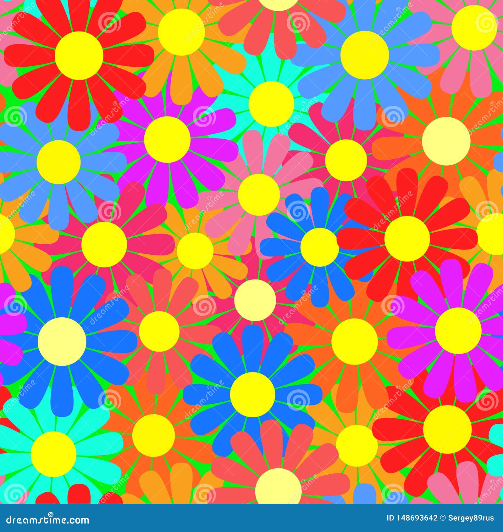 Seamless flower texture. stock vector. Illustration of petal - 148693642