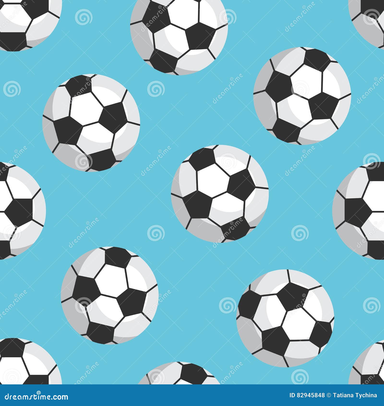 Seamless Football Pattern Vector Illustration | CartoonDealer.com #22822490