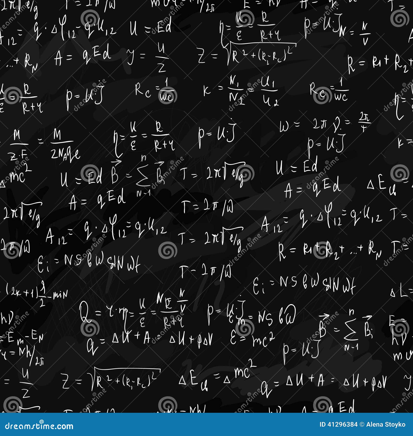 Seamless Formula Background Vector Illustration | CartoonDealer.com ...