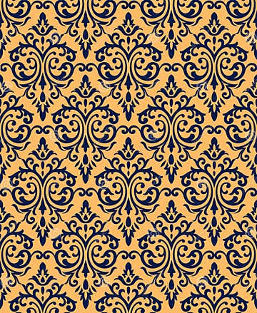 Seamless French Style Background Stock Vector - Illustration of leaf ...