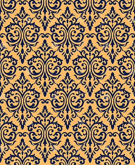 Seamless French Style Background Stock Vector - Illustration of leaf ...