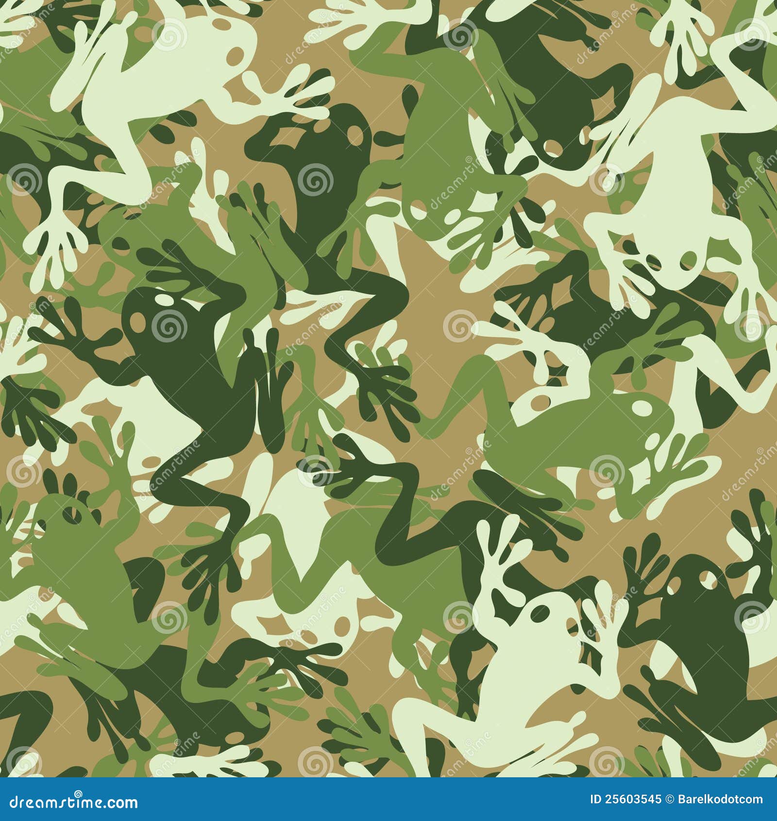 Seamless Frog Camouflage Pattern Stock Vector - Illustration of ...