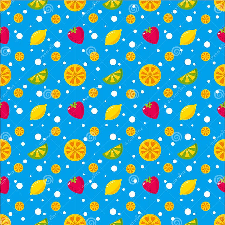 Seamless Fruit Juice Pattern Stock Vector - Illustration of element ...