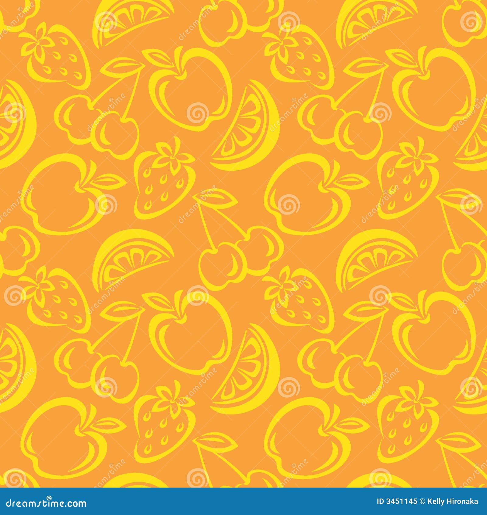 Seamless Fruit Pattern stock vector. Illustration of juicy - 3451145