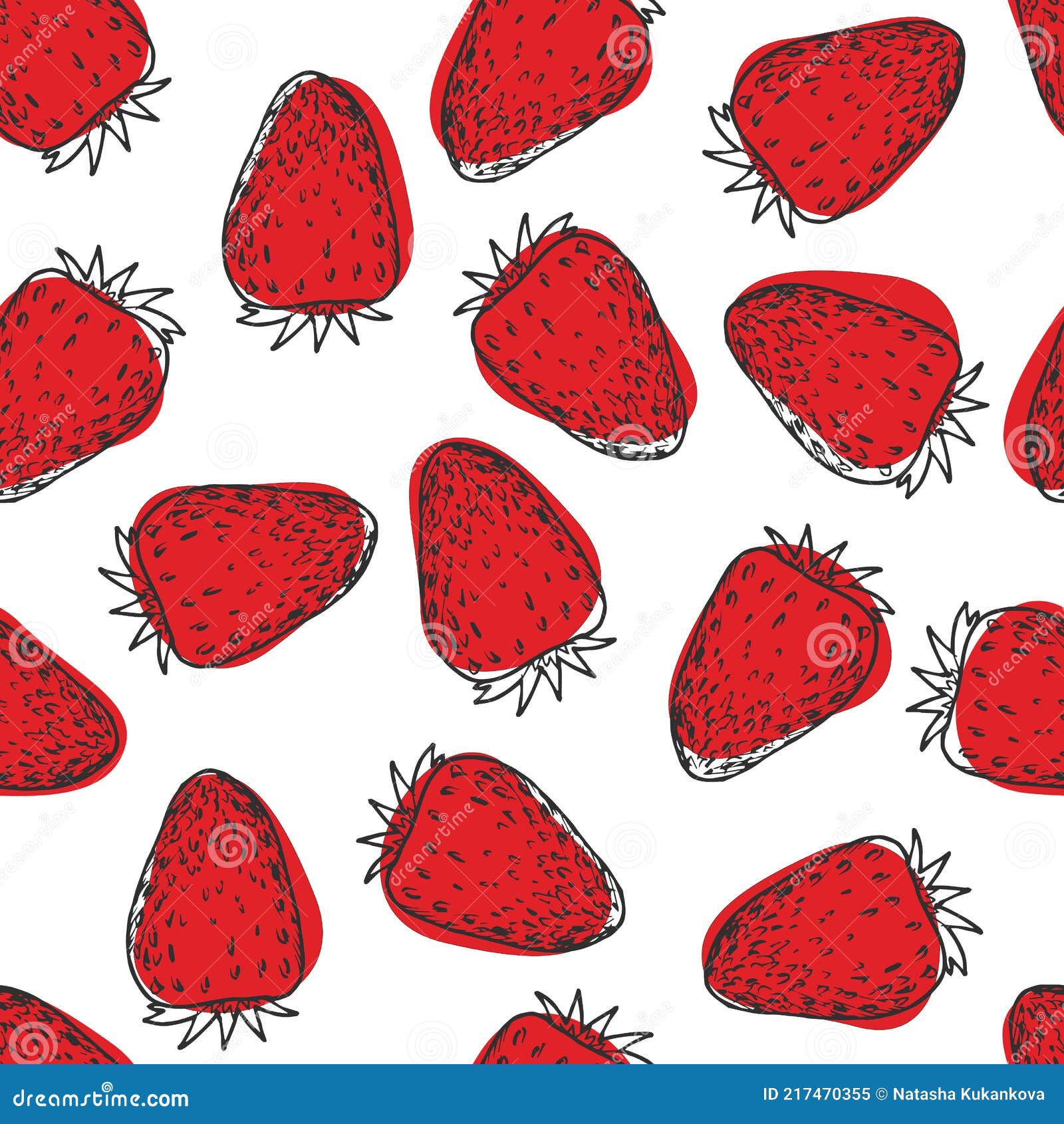 Seamless Fruit Pattern on White Background Stock Vector - Illustration ...