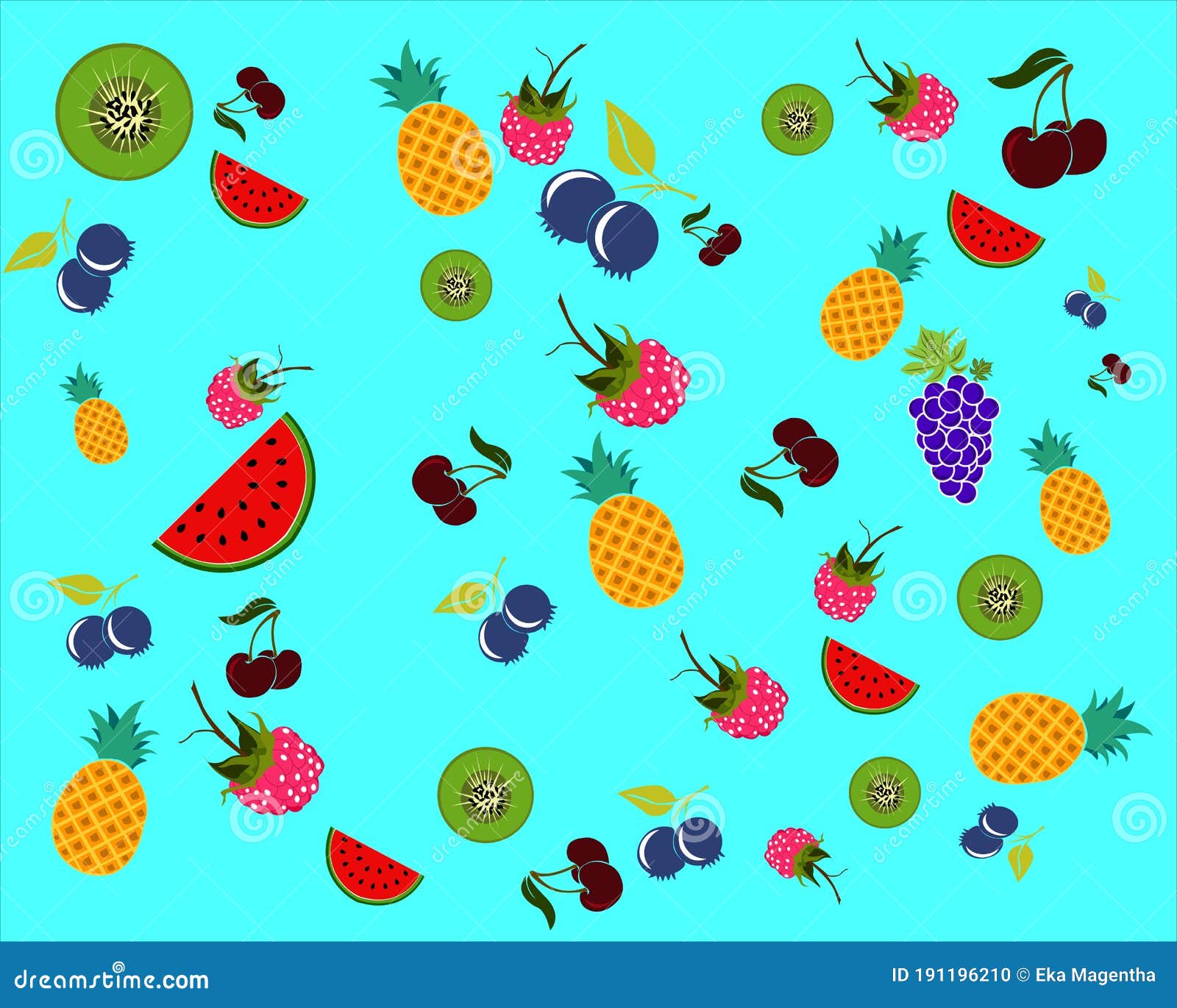 Seamless Fruit Texture stock illustration. Illustration of ornament ...
