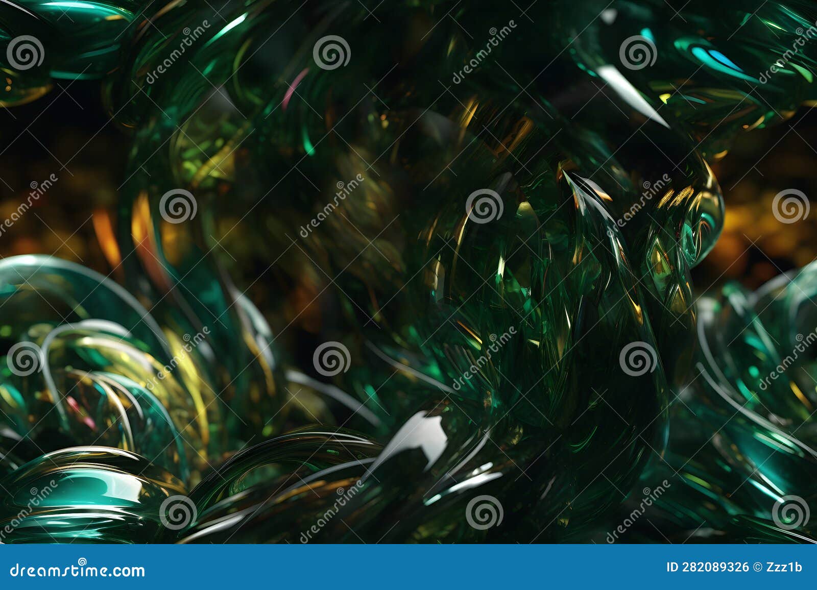 Seamless Full-frame Background of Twisted Transparent Colored Glass ...