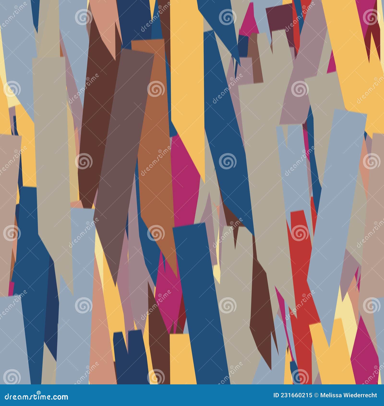 Seamless Funky Expressive and Energetic Paper Cut Out Collage Surface ...