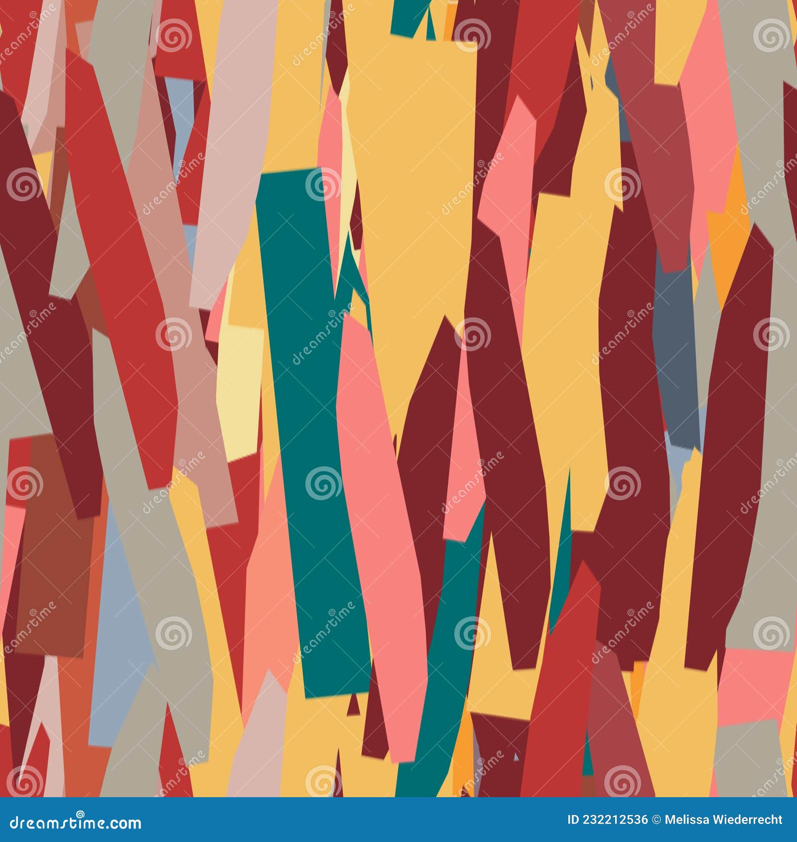 Seamless Funky Expressive and Energetic Paper Cut Out Collage Surface ...