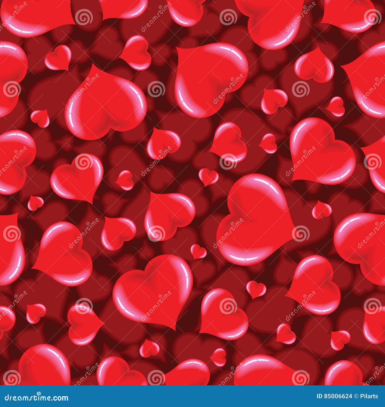 Seamless Funky Heart Pattern Stock Vector - Illustration of pattern ...