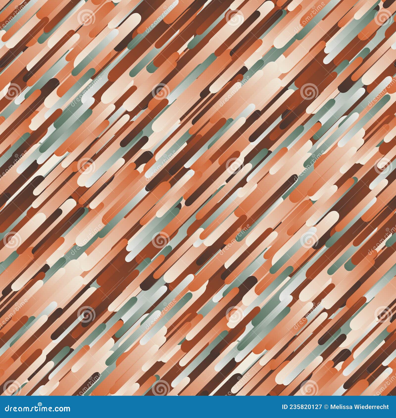 Seamless Funky Pill Shaped Gradient Lines Surface Pattern Design for ...