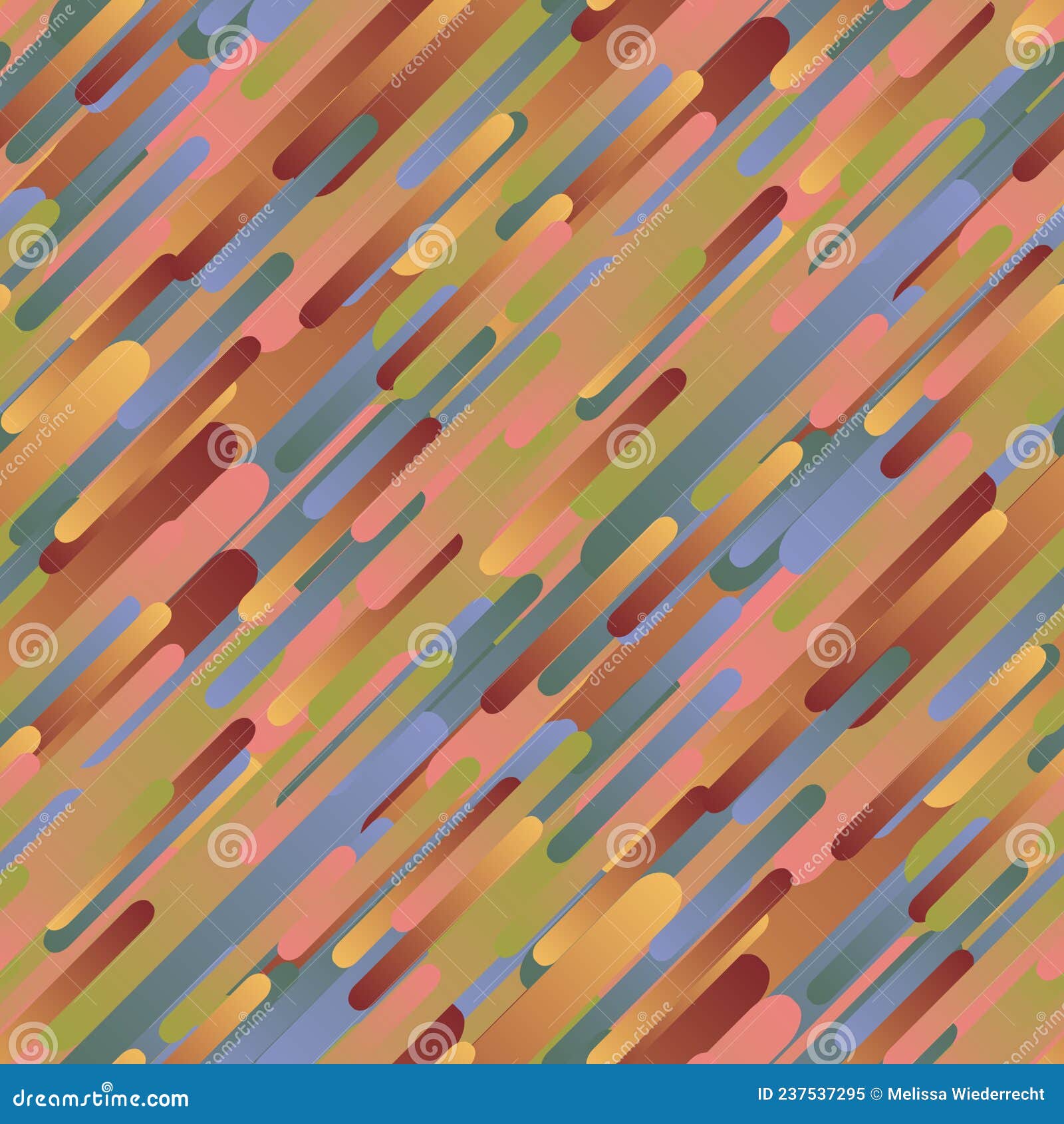 Seamless Funky Pill Shaped Gradient Lines Surface Pattern Design for ...