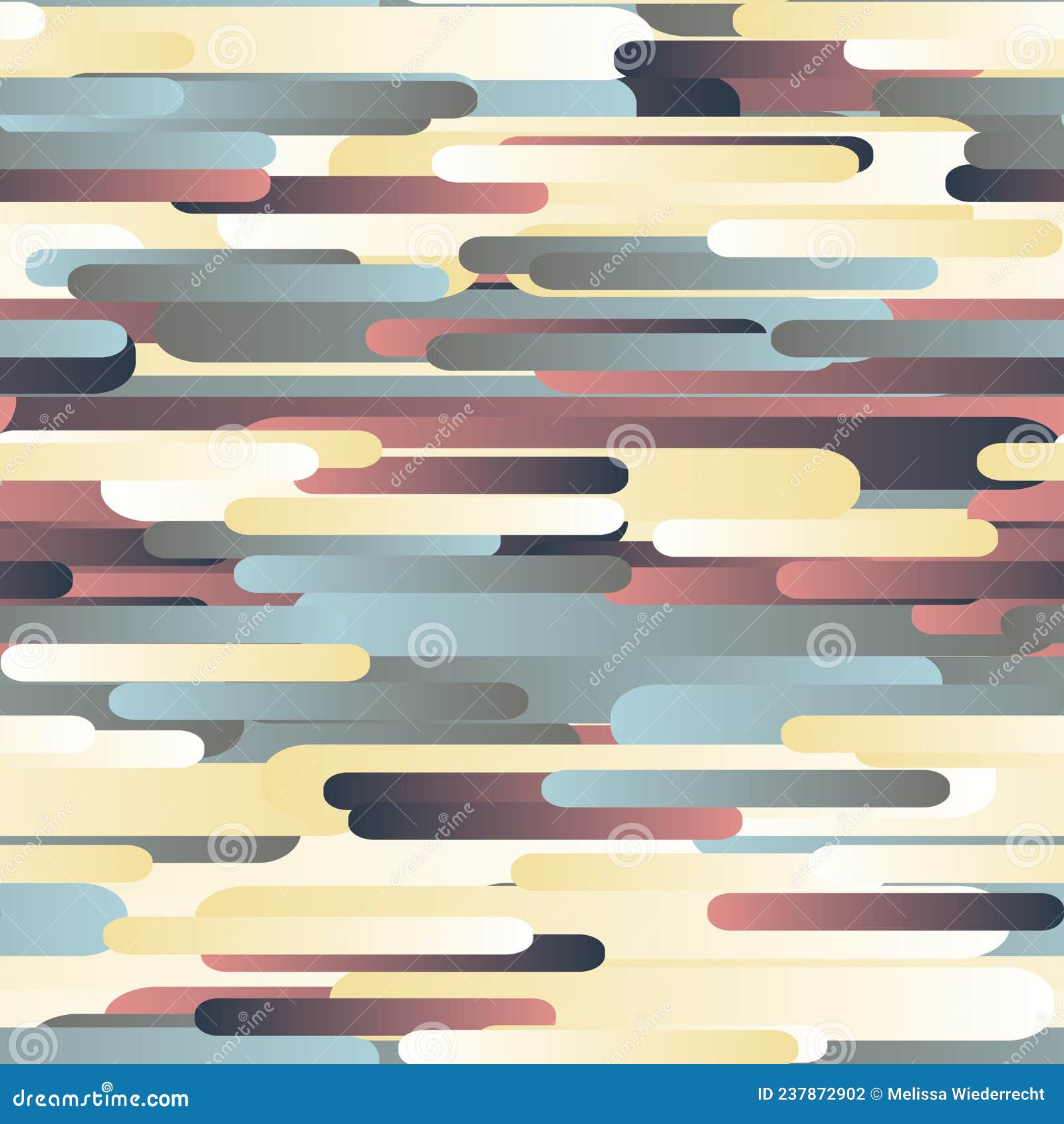 Seamless Funky Pill Shaped Gradient Lines Surface Pattern Design for ...