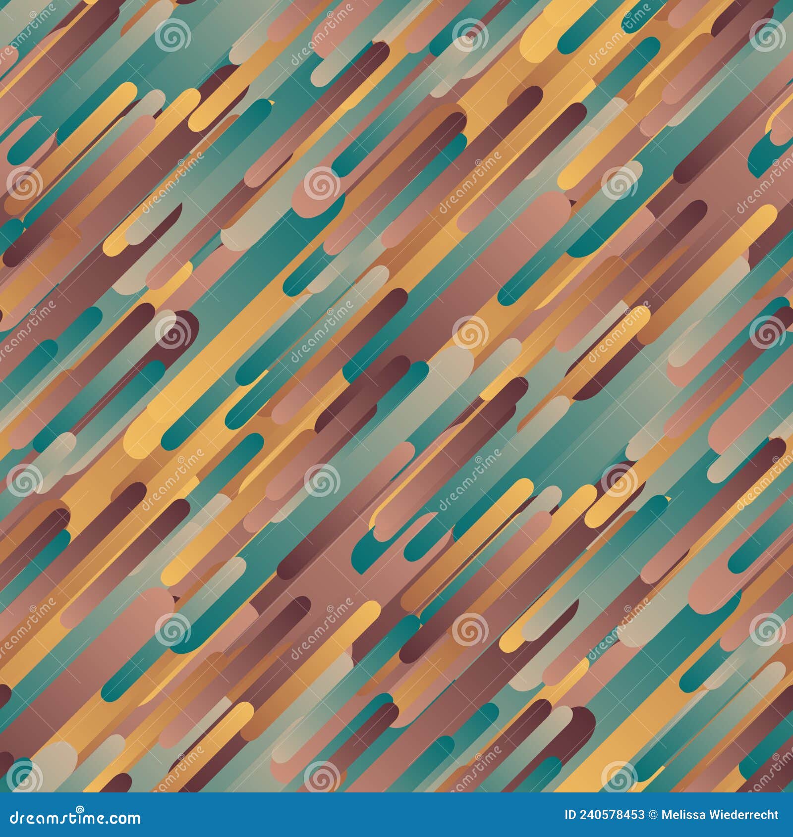 Seamless Funky Pill Shaped Gradient Lines Surface Pattern Design for ...