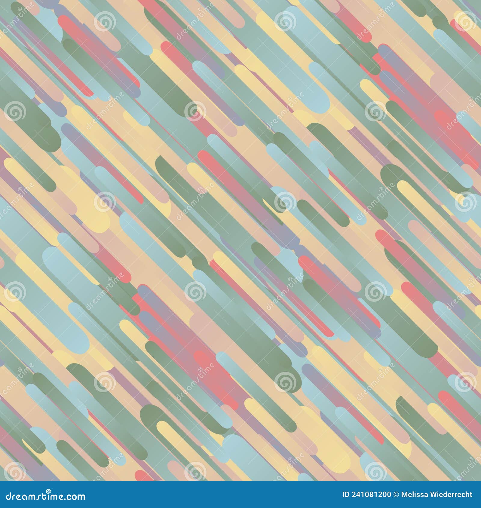 Seamless Funky Pill Shaped Gradient Lines Surface Pattern Design for ...