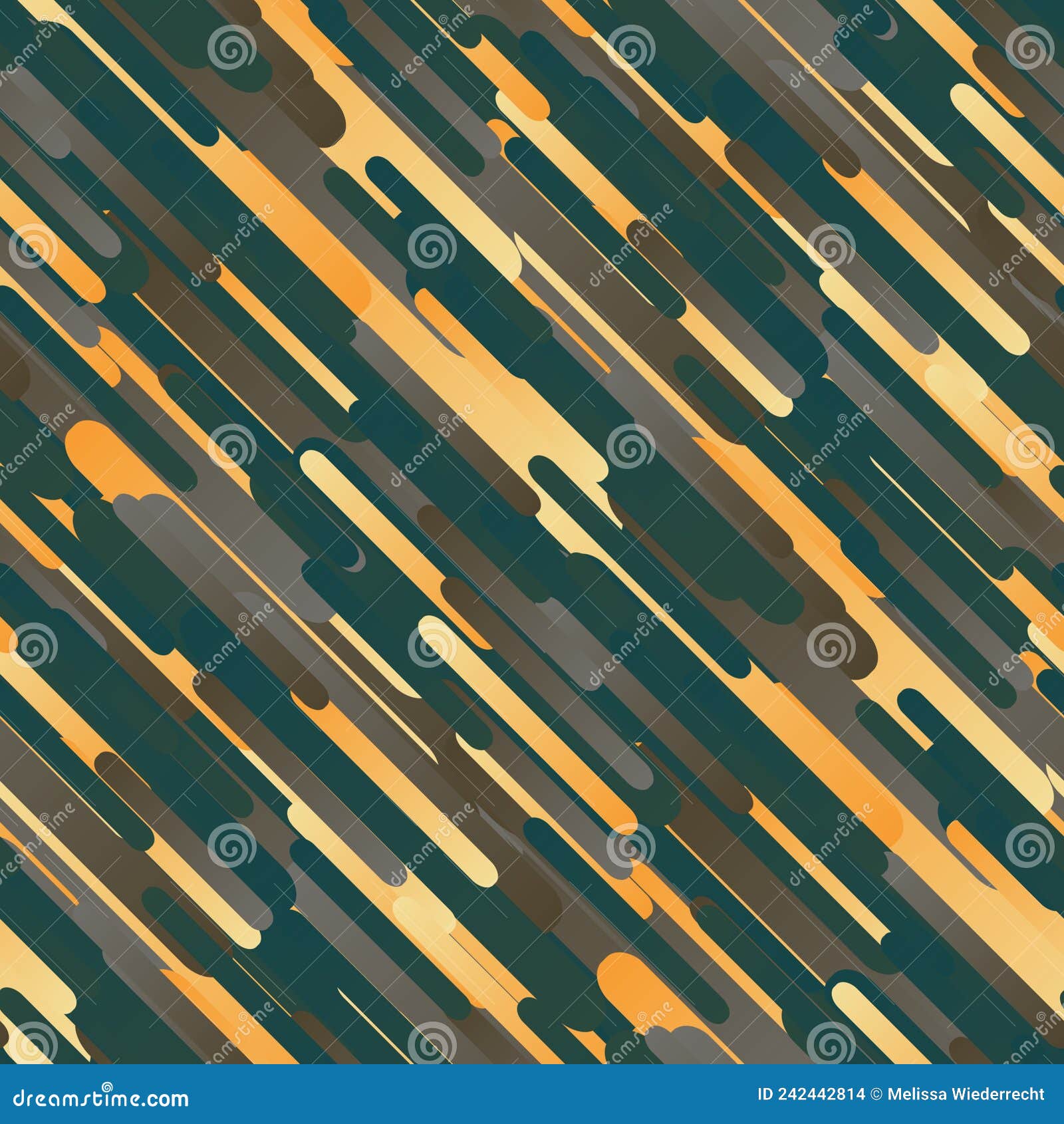 Seamless Funky Pill Shaped Gradient Lines Surface Pattern Design for ...