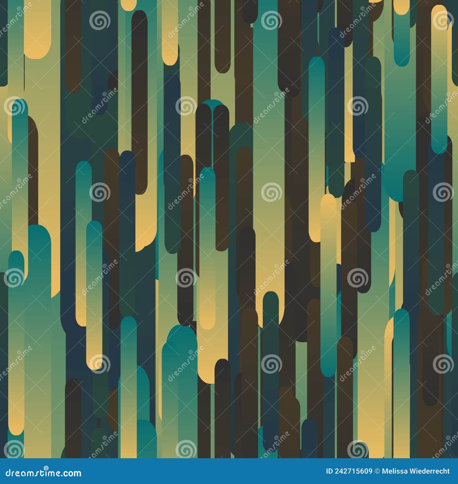 Seamless Funky Pill Shaped Gradient Lines Surface Pattern Design for ...