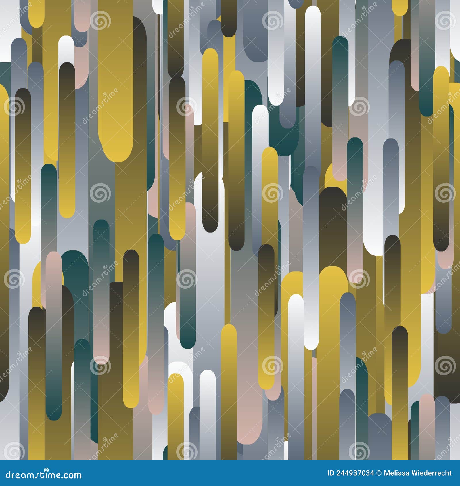 Seamless Funky Pill Shaped Gradient Lines Surface Pattern Design for ...