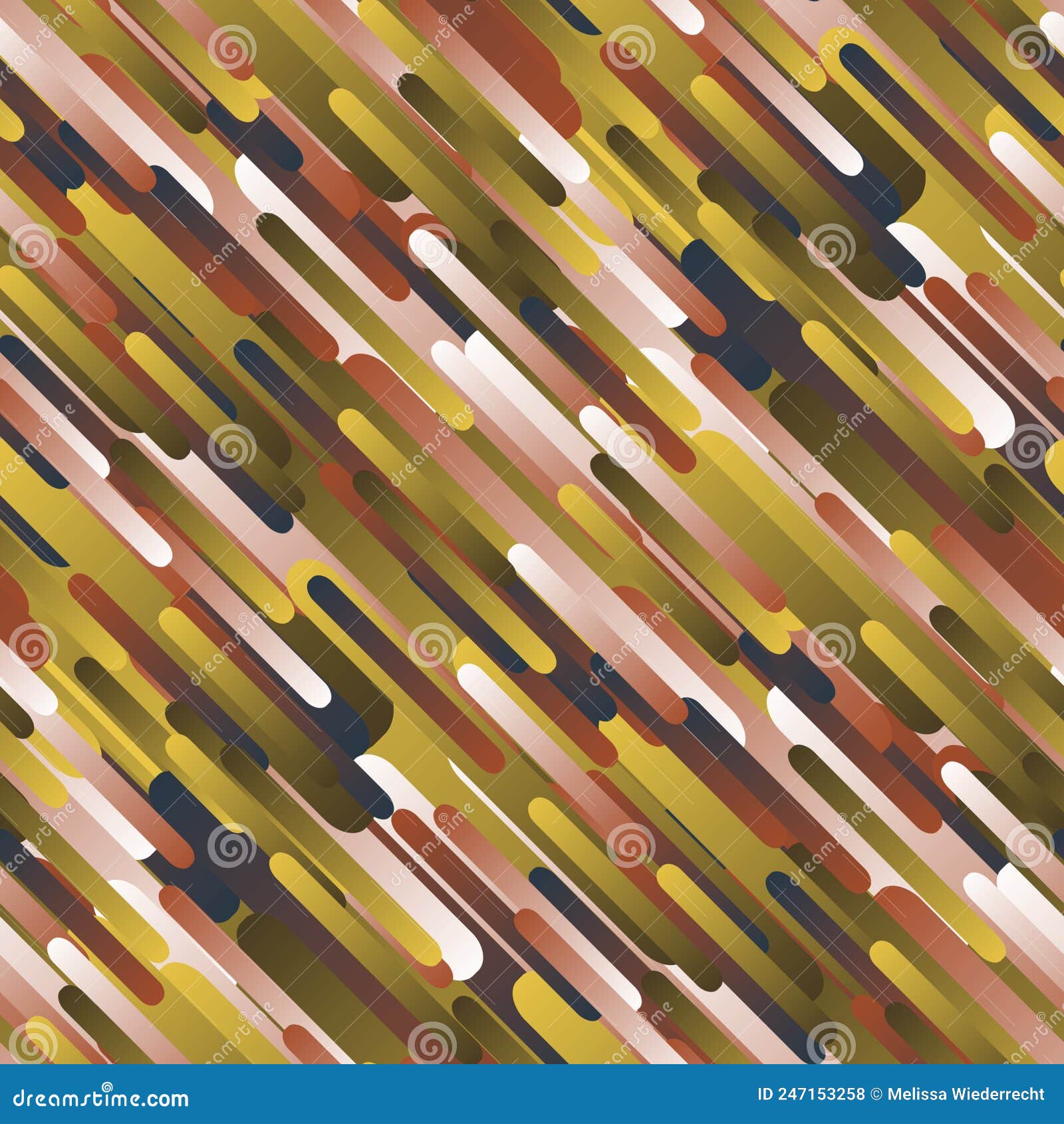 Seamless Funky Pill Shaped Gradient Lines Surface Pattern Design for ...