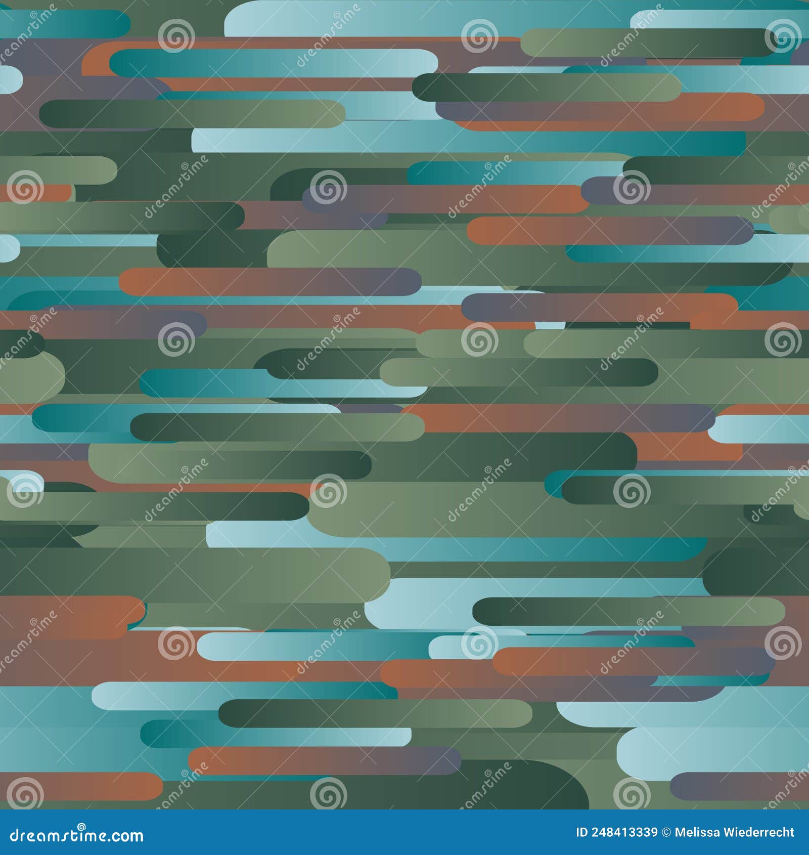 Seamless Funky Pill Shaped Gradient Lines Surface Pattern Design for ...