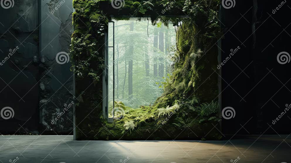 Seamless future door stock illustration. Illustration of adaptive ...