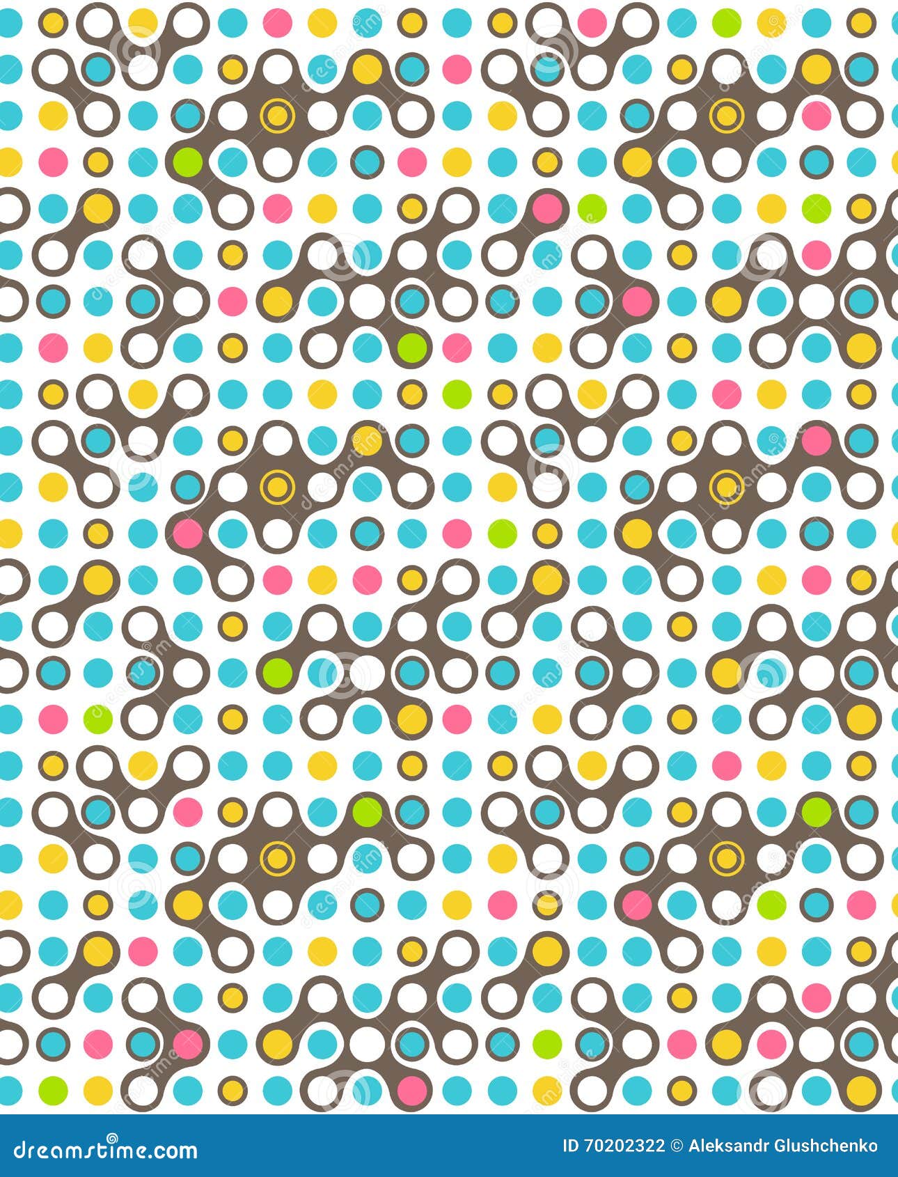 Seamless Futuristic Abstract Pattern on White Stock Vector ...