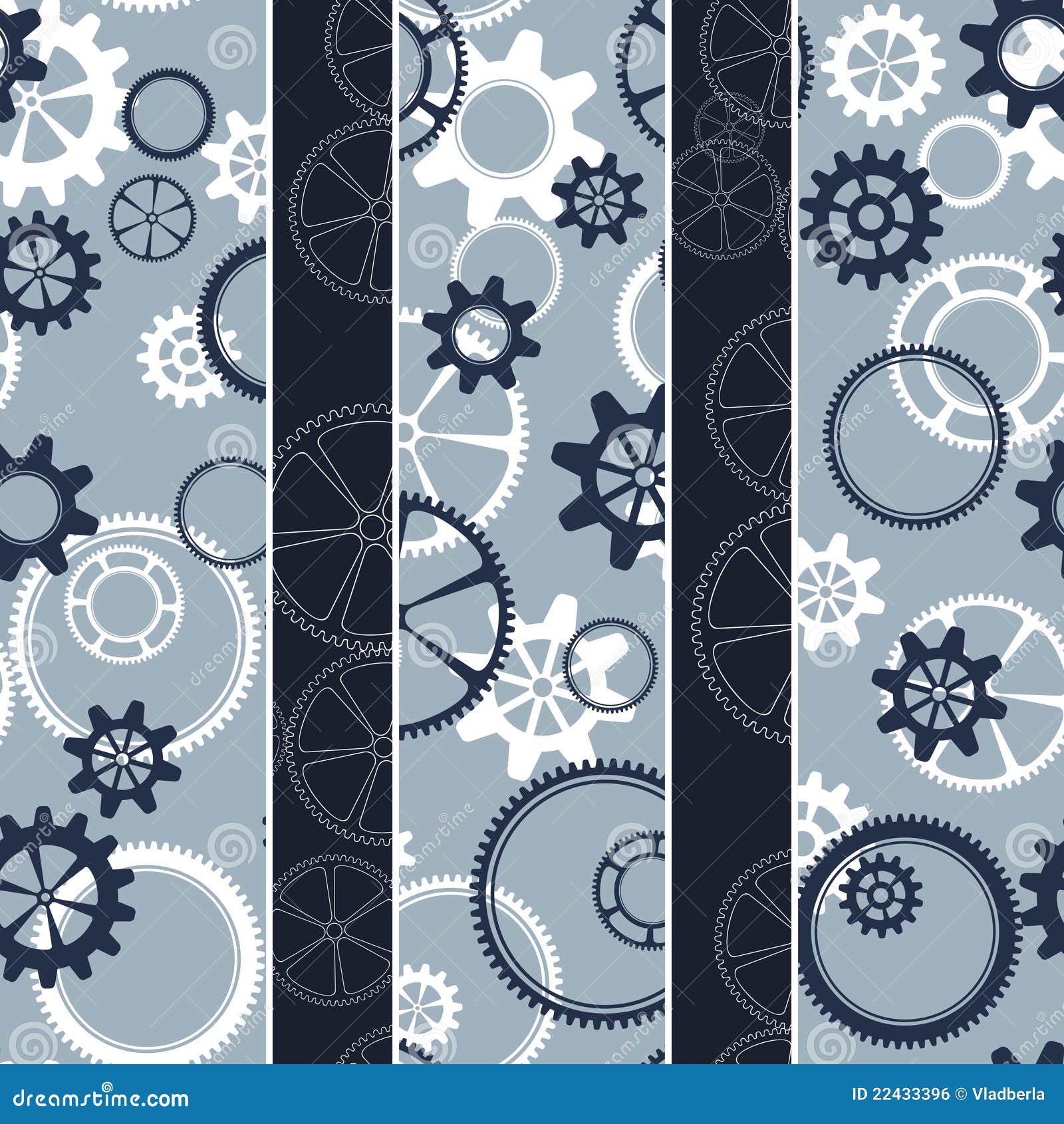 Seamless gear pattern stock illustration. Illustration of decor - 22433396
