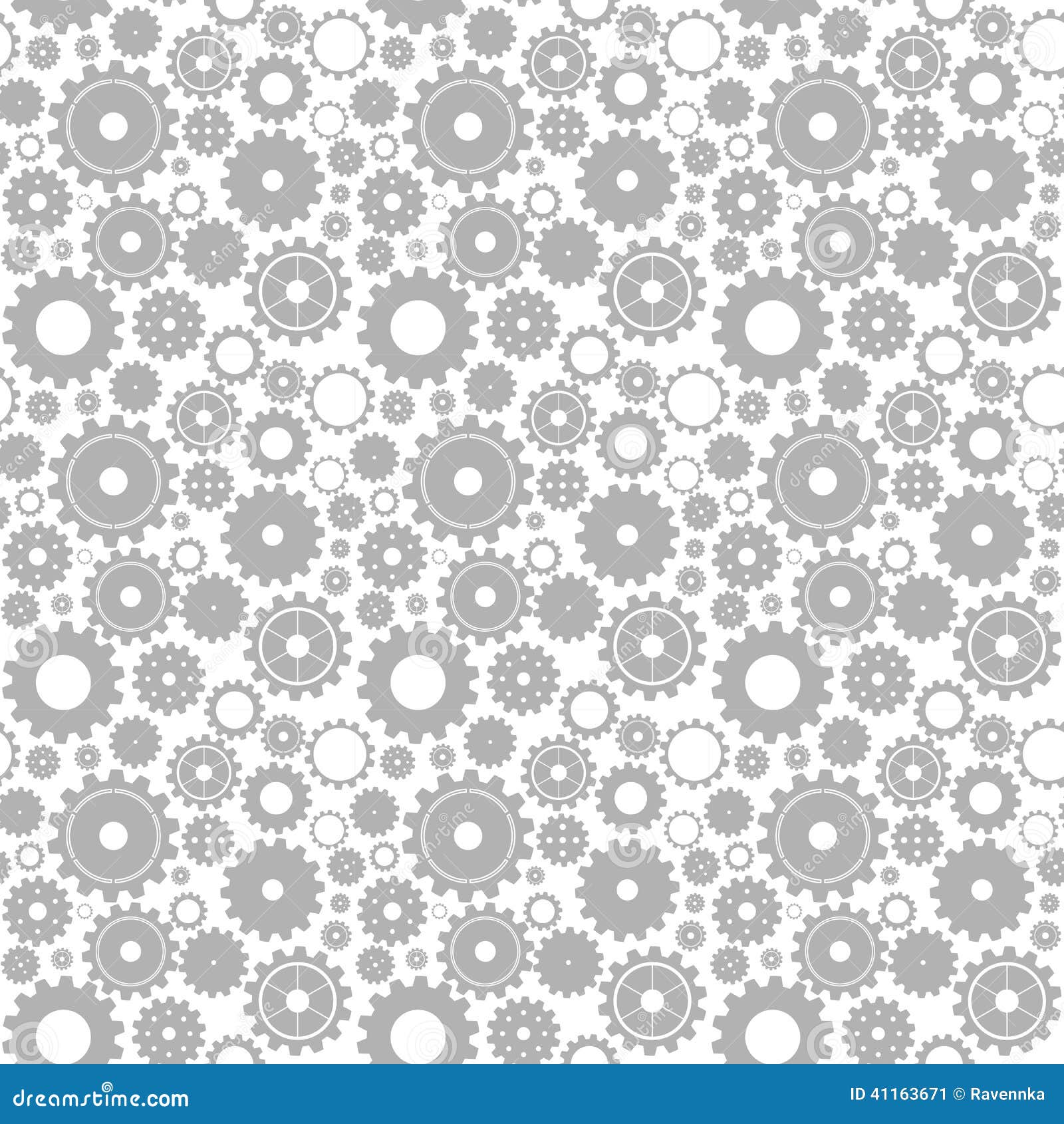 Seamless gear pattern stock vector. Illustration of machine - 41163671