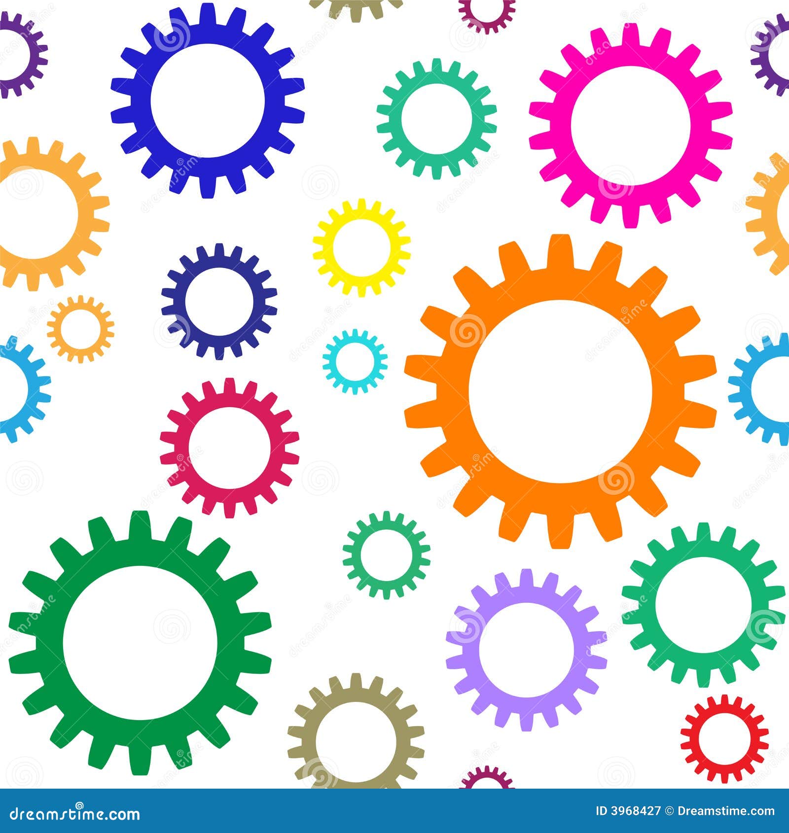 Seamless Gear Wheel Background Stock Vector - Illustration of ...