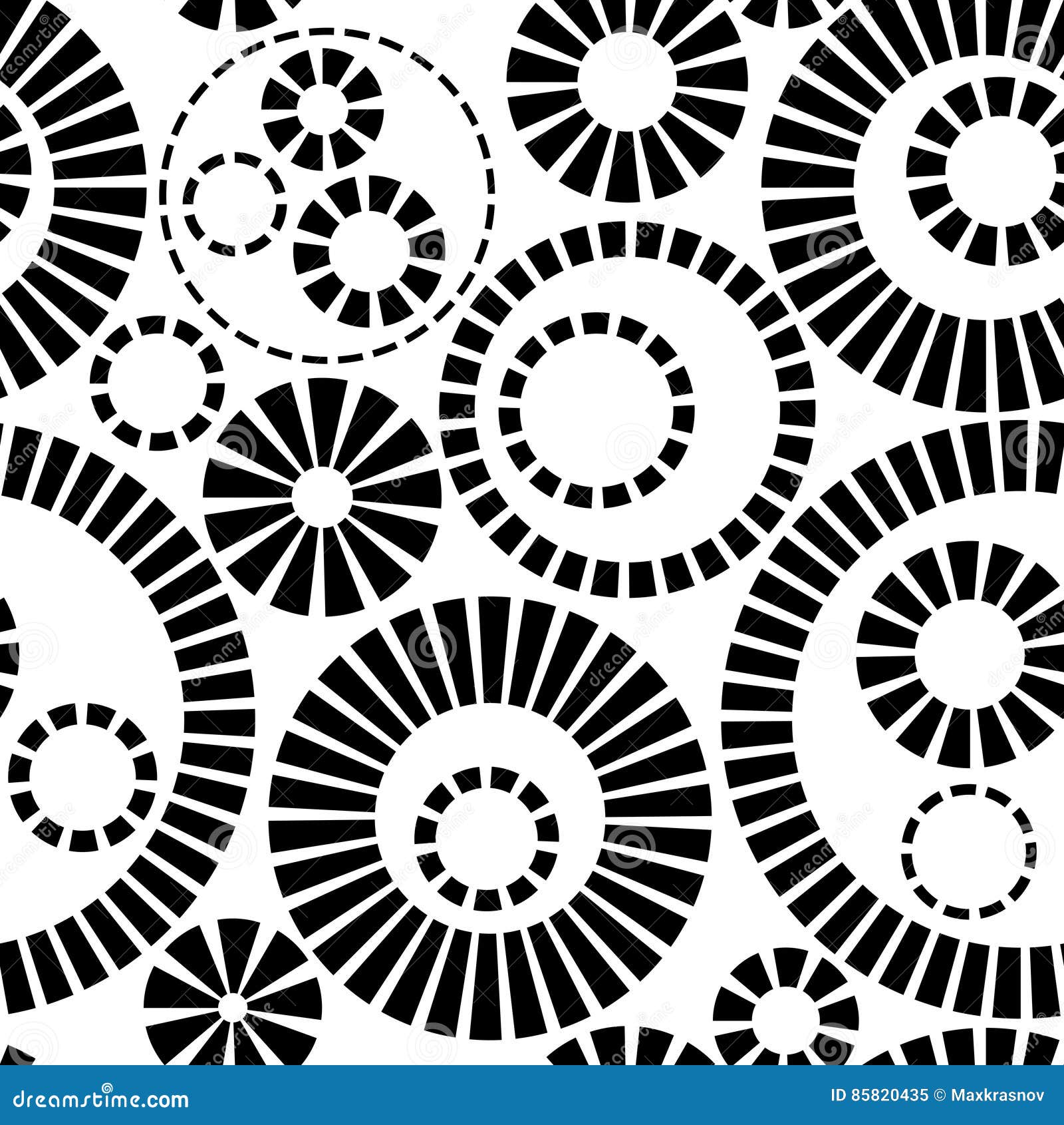 Seamless Gears Pattern stock vector. Illustration of print - 85820435