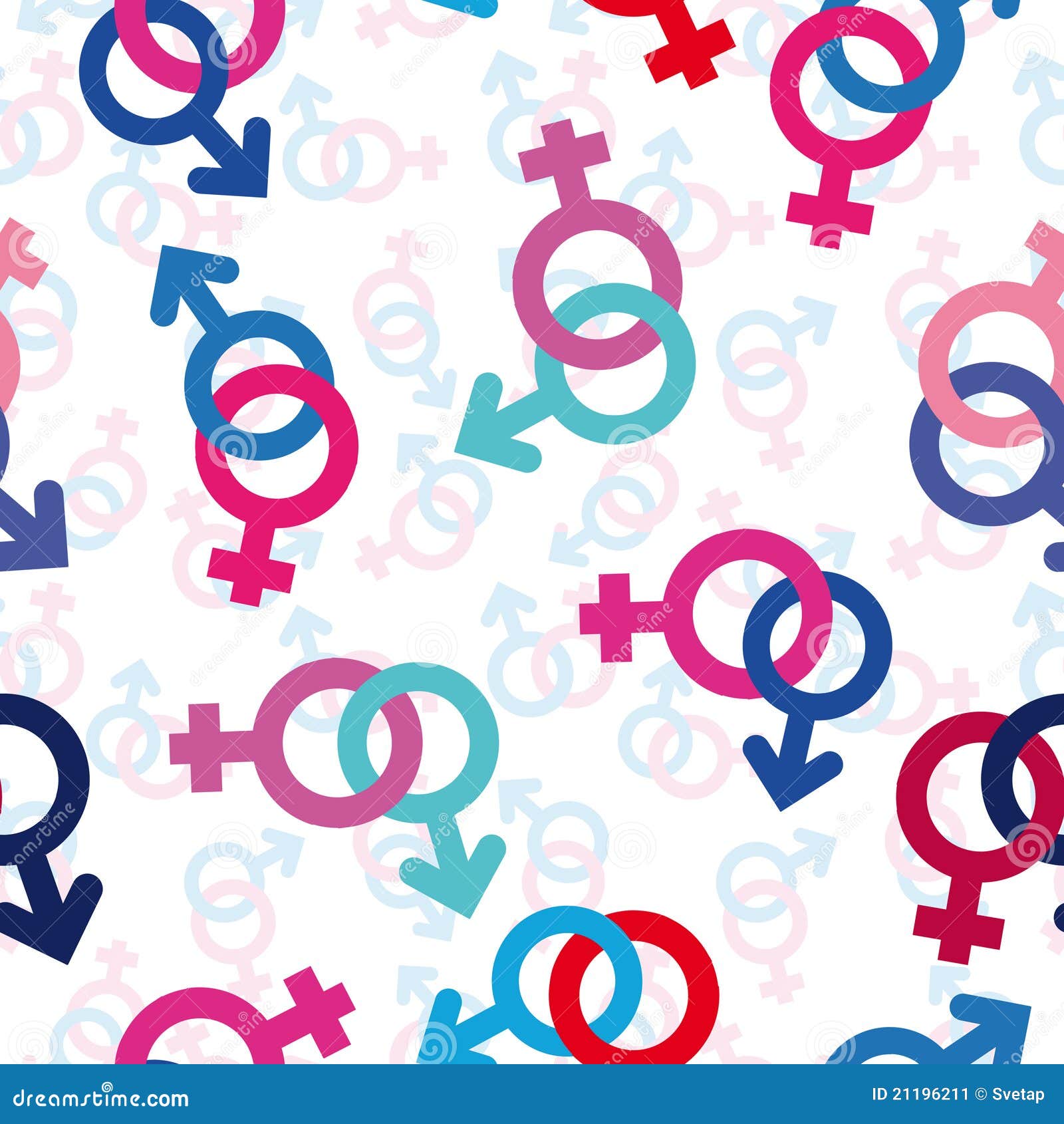 Seamless gender background stock vector. Illustration of contrast ...