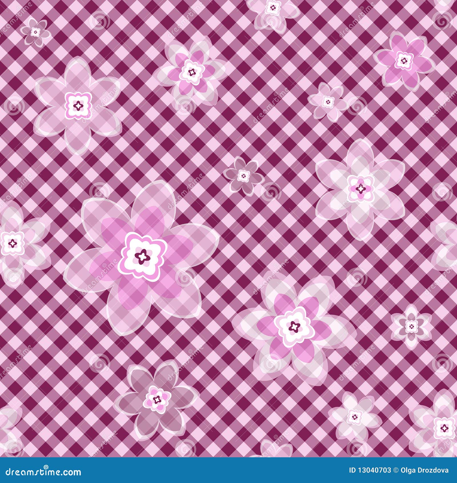 Seamless Gentle Floral Pattern Stock Vector - Illustration of classic ...