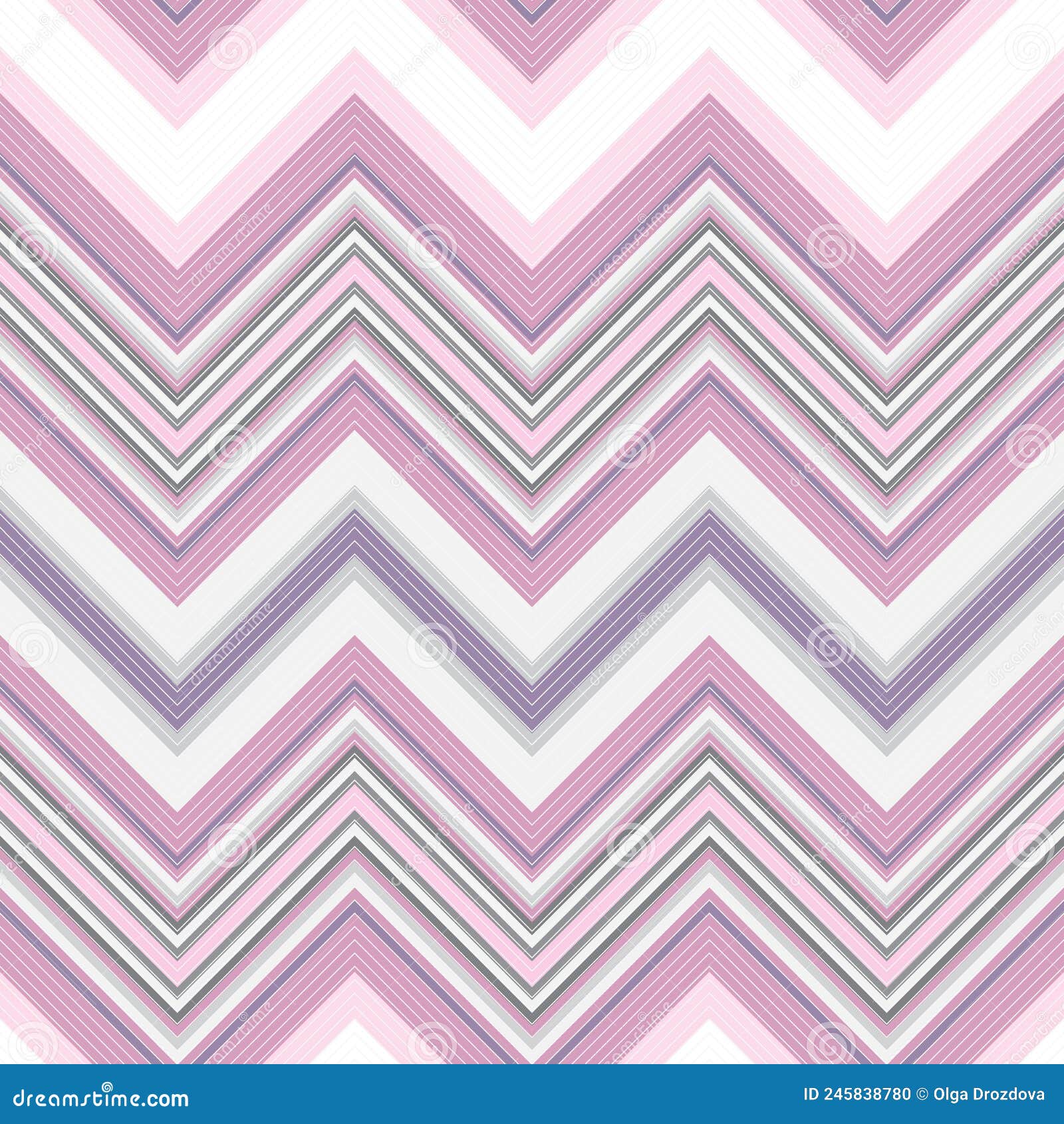 Seamless Pattern with Diagonal Colorful Zigzag Stripes Stock ...
