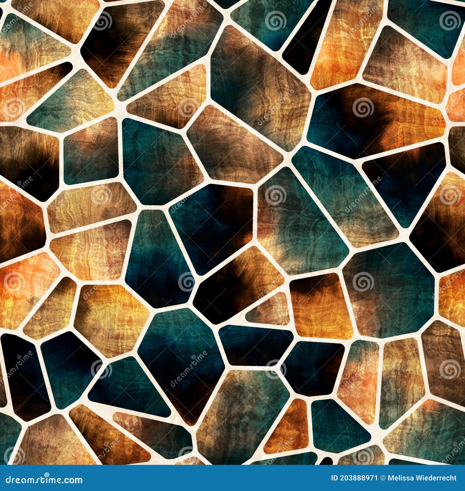 Seamless Geo Tile Shape Collage Surface Pattern Stock Illustration ...