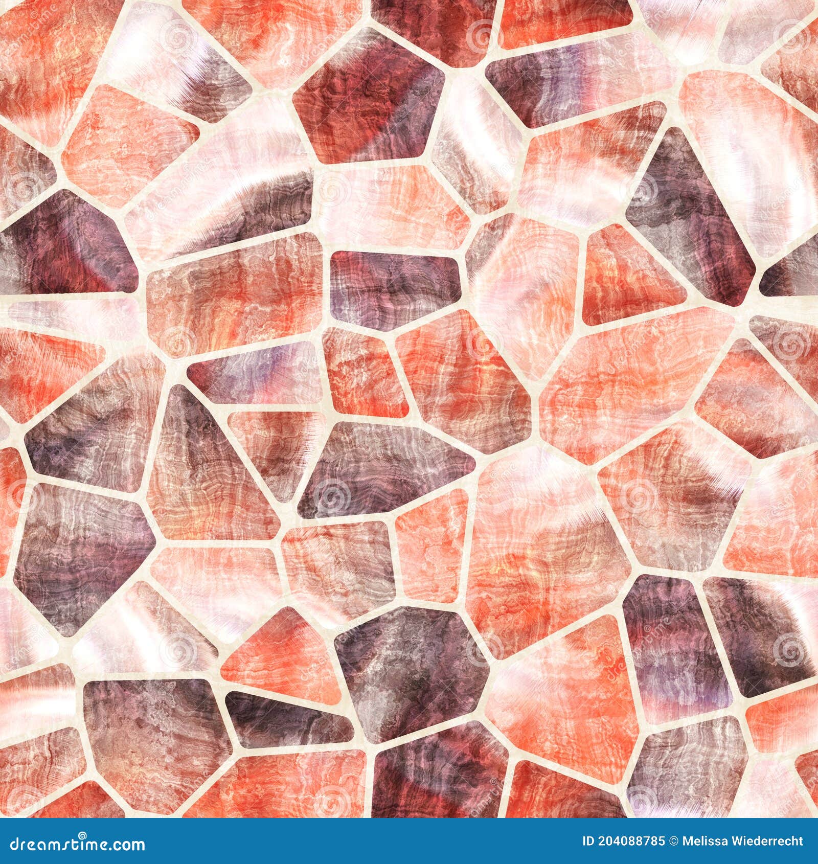 Seamless Geo Tile Shape Collage Surface Pattern Stock Illustration ...