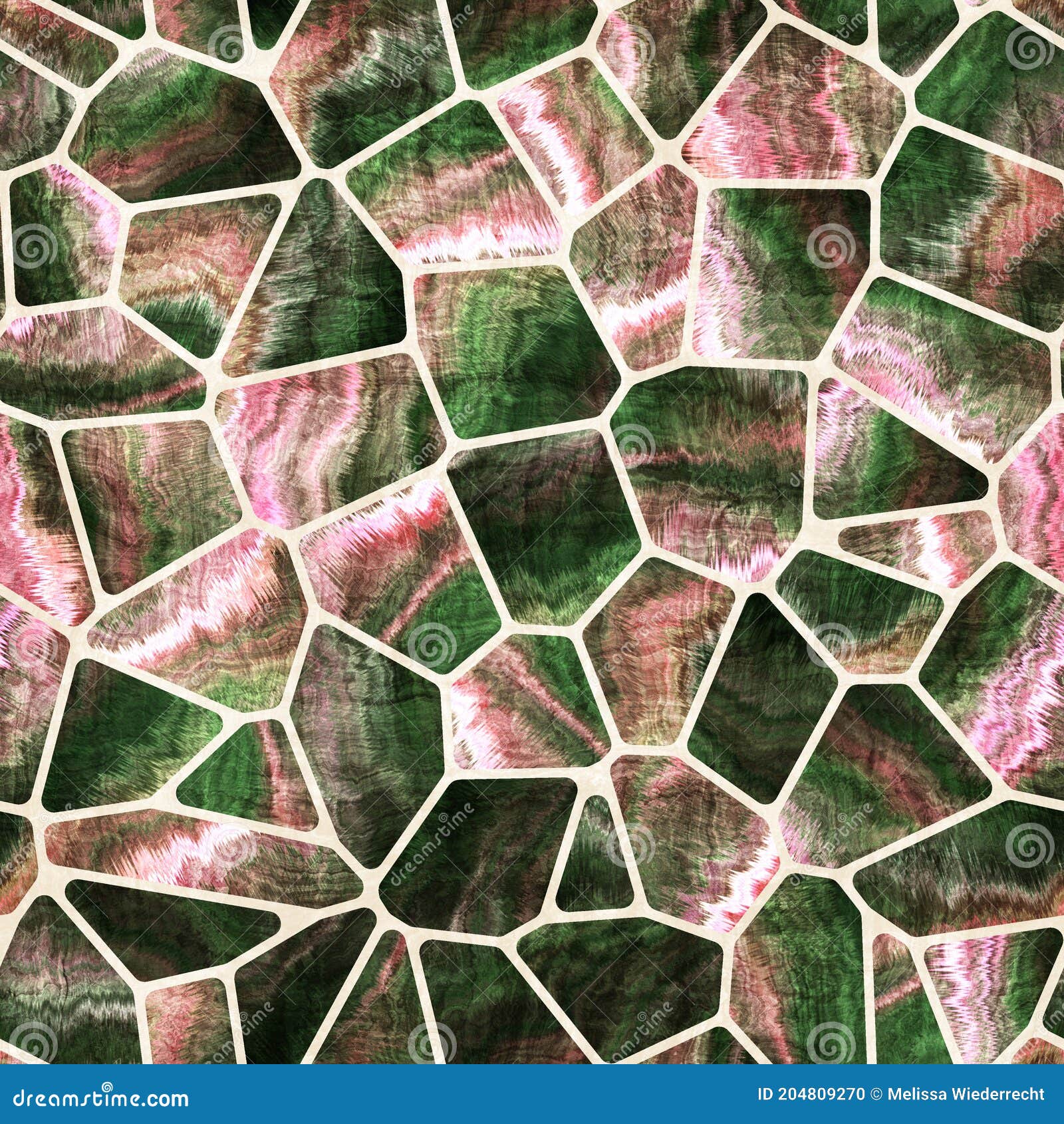 Seamless Geo Tile Shape Collage Surface Pattern Stock Illustration ...