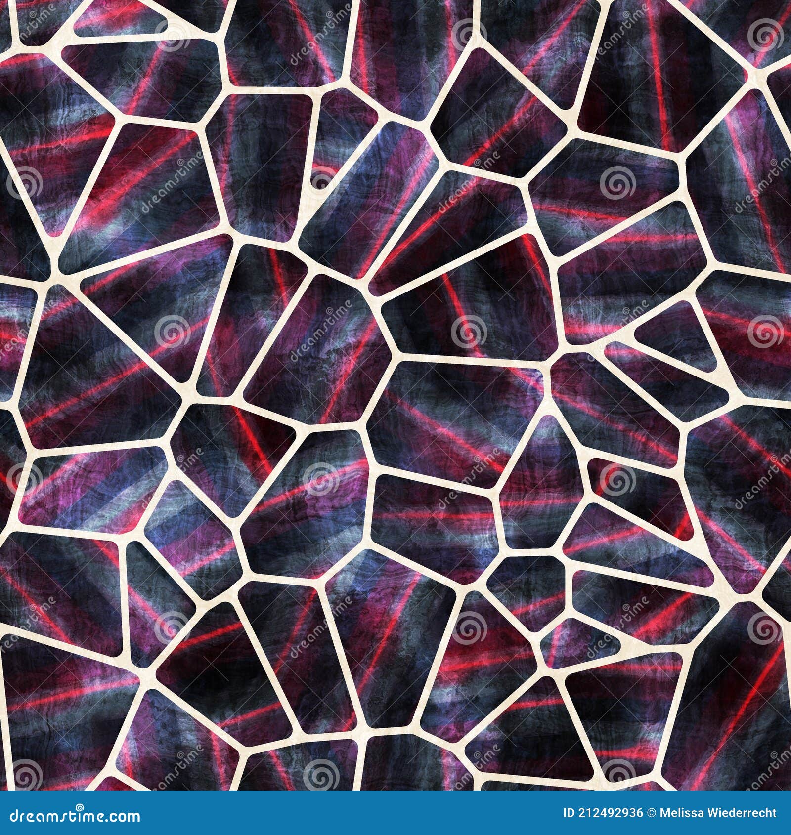 Seamless Geo Tile Shape Collage Surface Pattern Stock Illustration ...