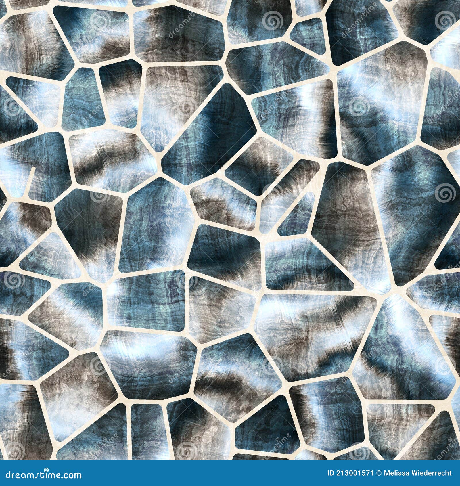 Seamless Geo Tile Shape Collage Surface Pattern Stock Illustration ...