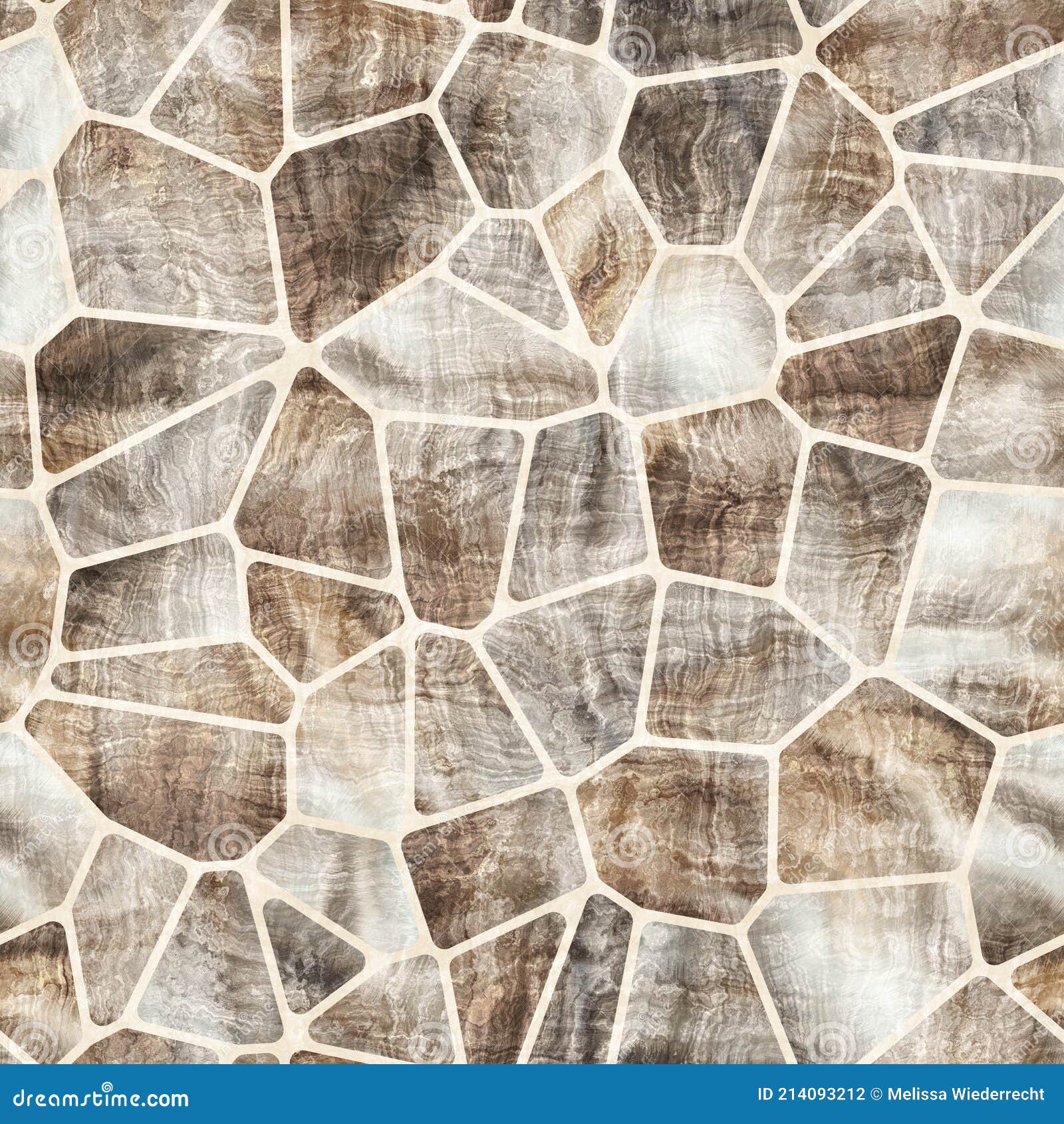 Seamless Geo Tile Shape Collage Surface Pattern Stock Illustration ...