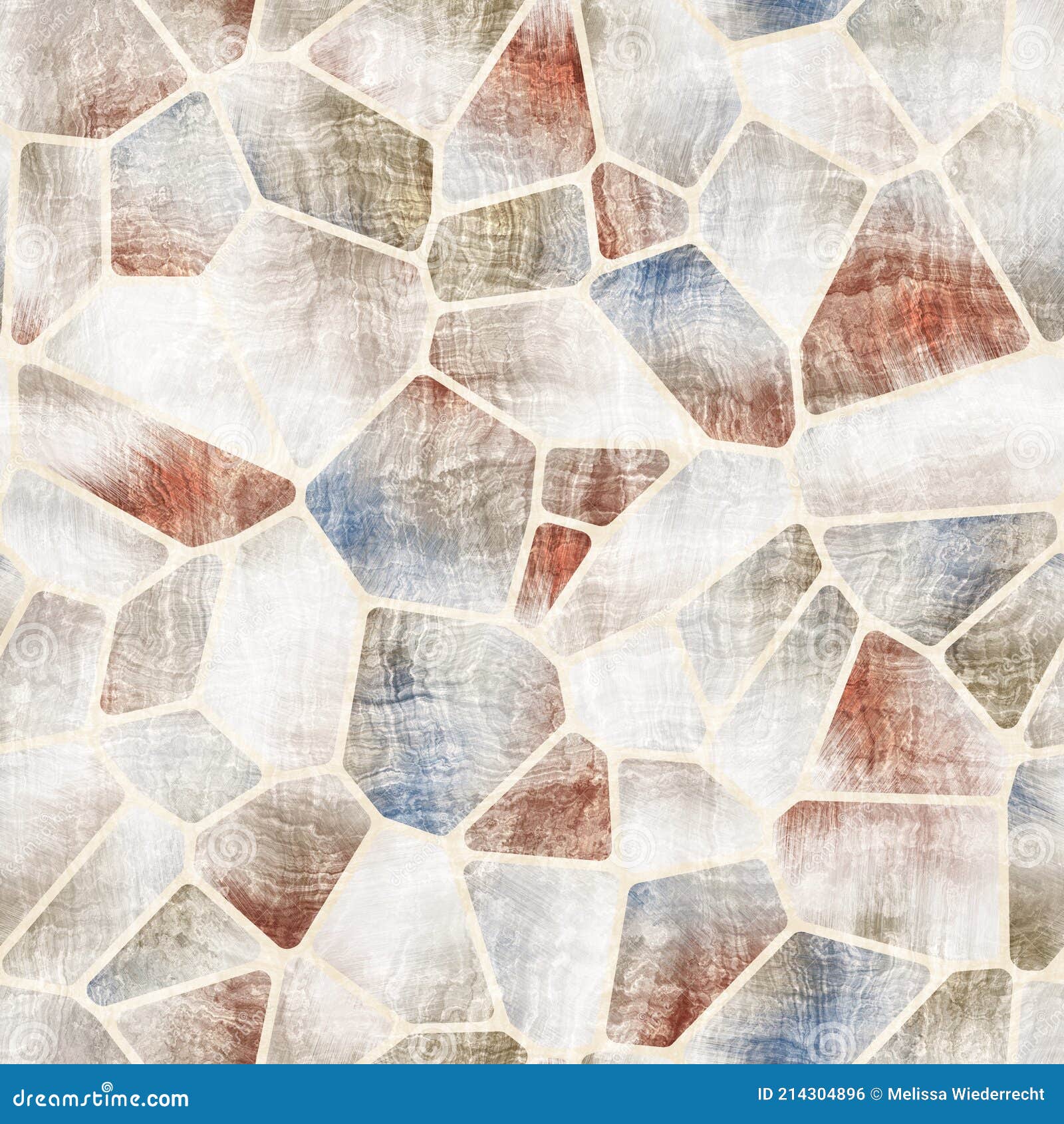 Seamless Geo Tile Shape Collage Surface Pattern Stock Photo - Image of ...