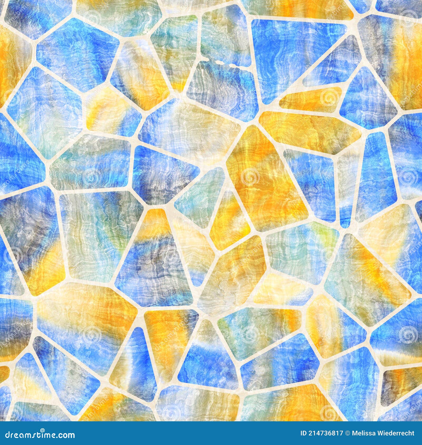 Seamless Geo Tile Shape Collage Surface Pattern Stock Illustration ...