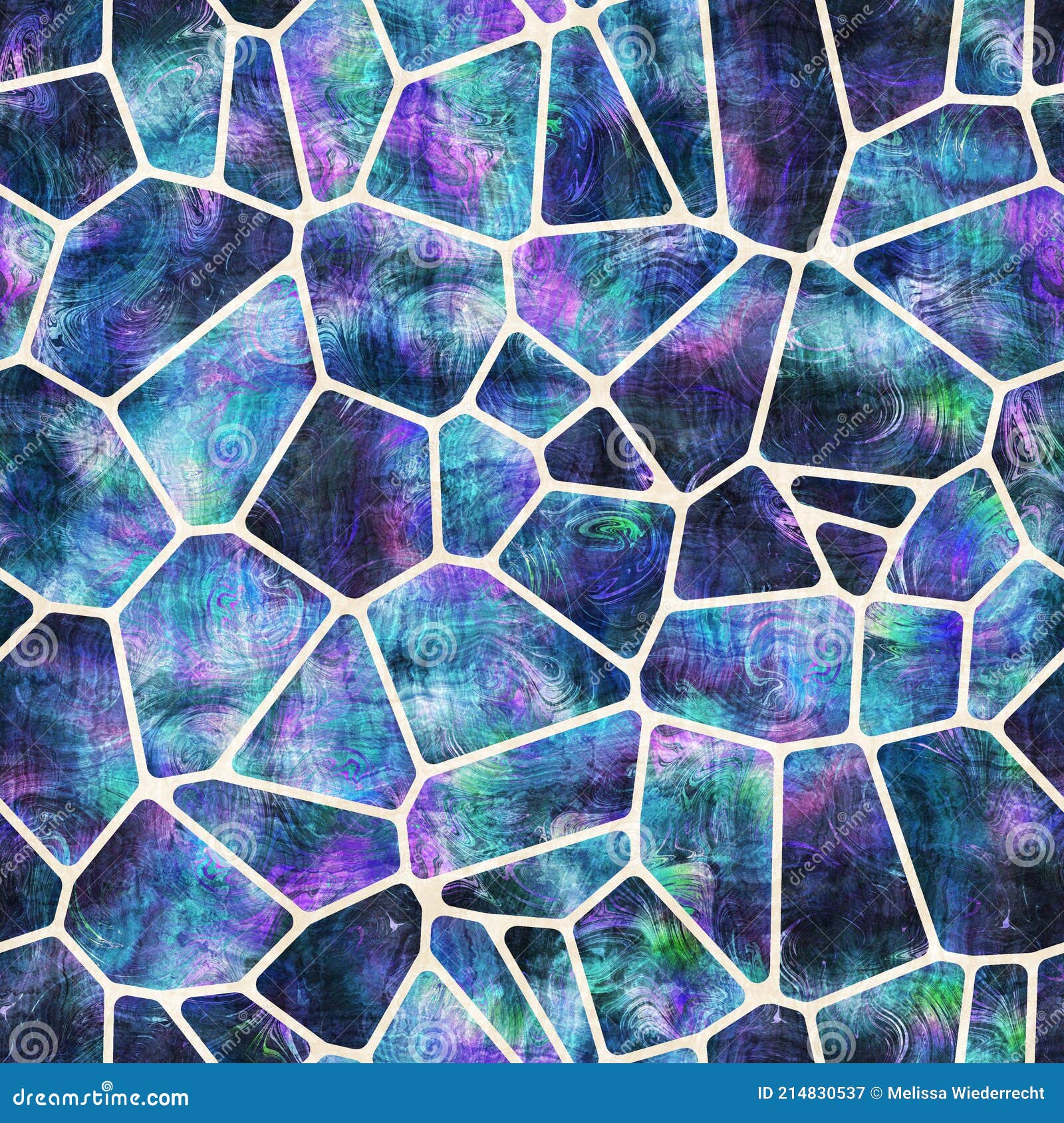 Seamless Geo Tile Shape Collage Surface Pattern Stock Illustration ...