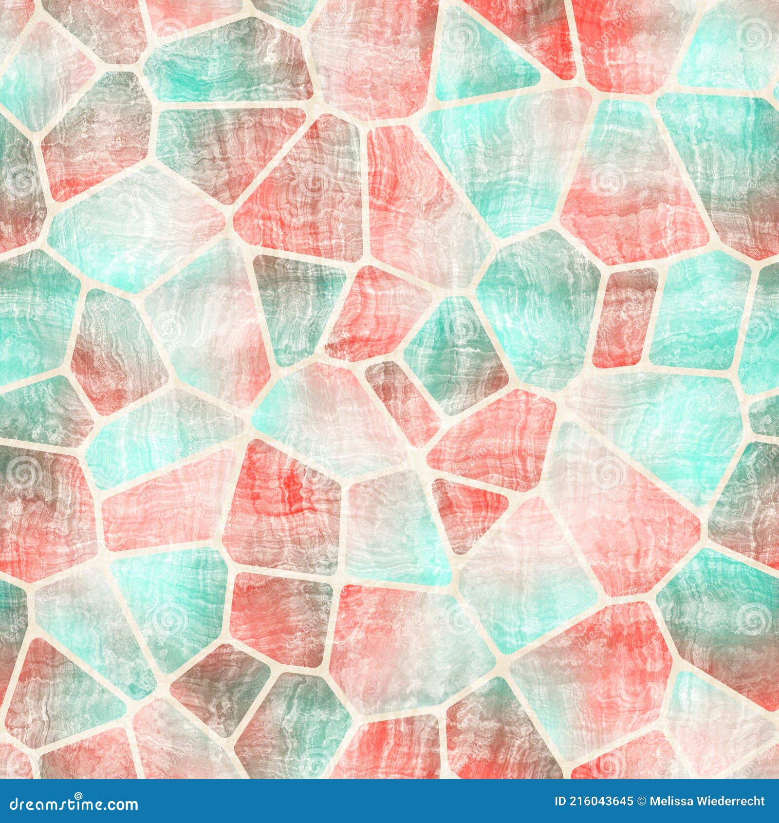 Seamless Geo Tile Shape Collage Surface Pattern Stock Image - Image of ...