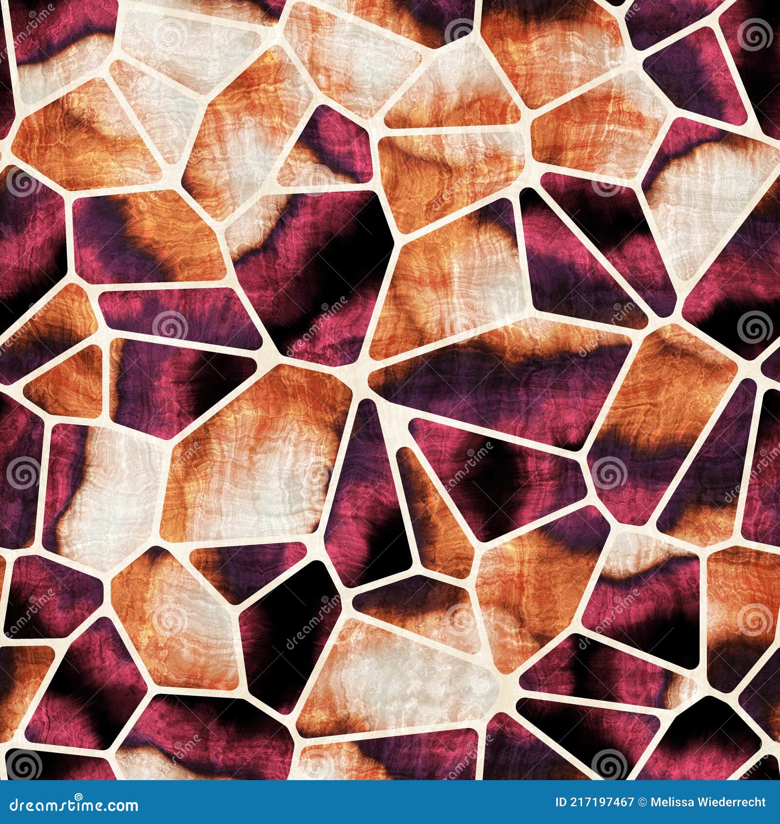 Seamless Geo Tile Shape Collage Surface Pattern Stock Image - Image of ...